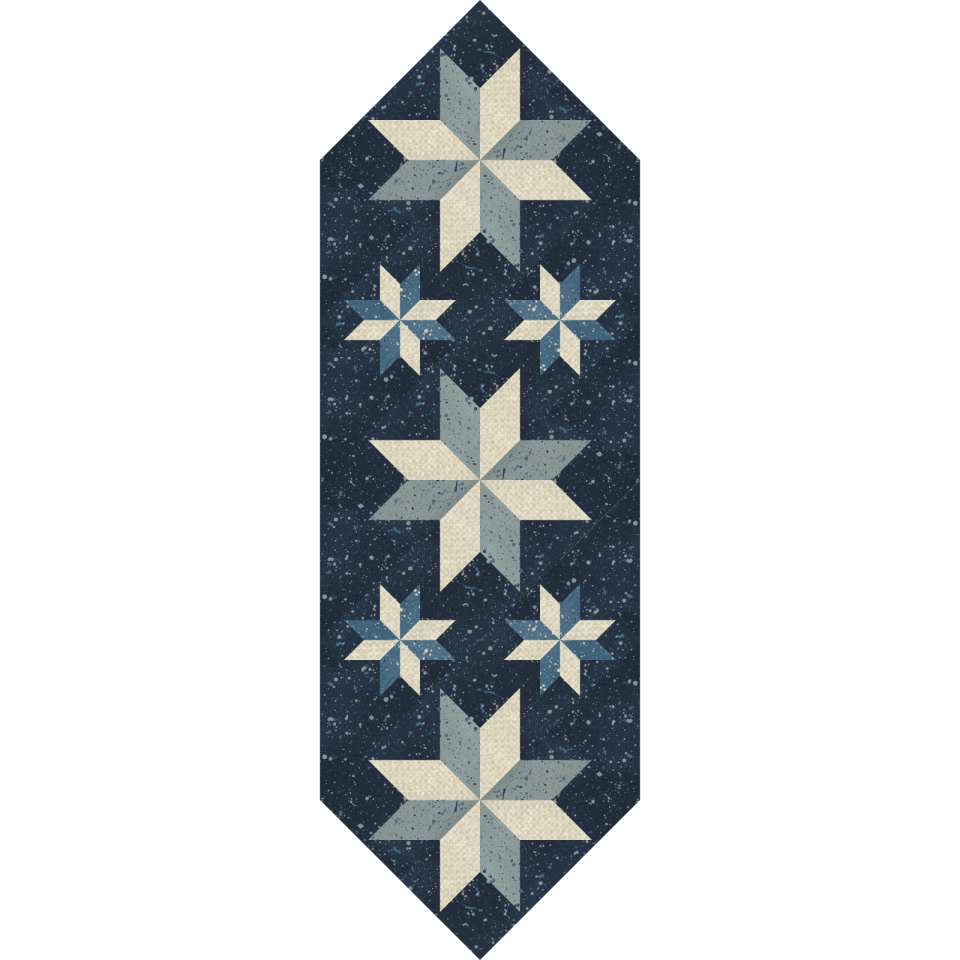 Mini Stars table runner in Astra | Sew That!