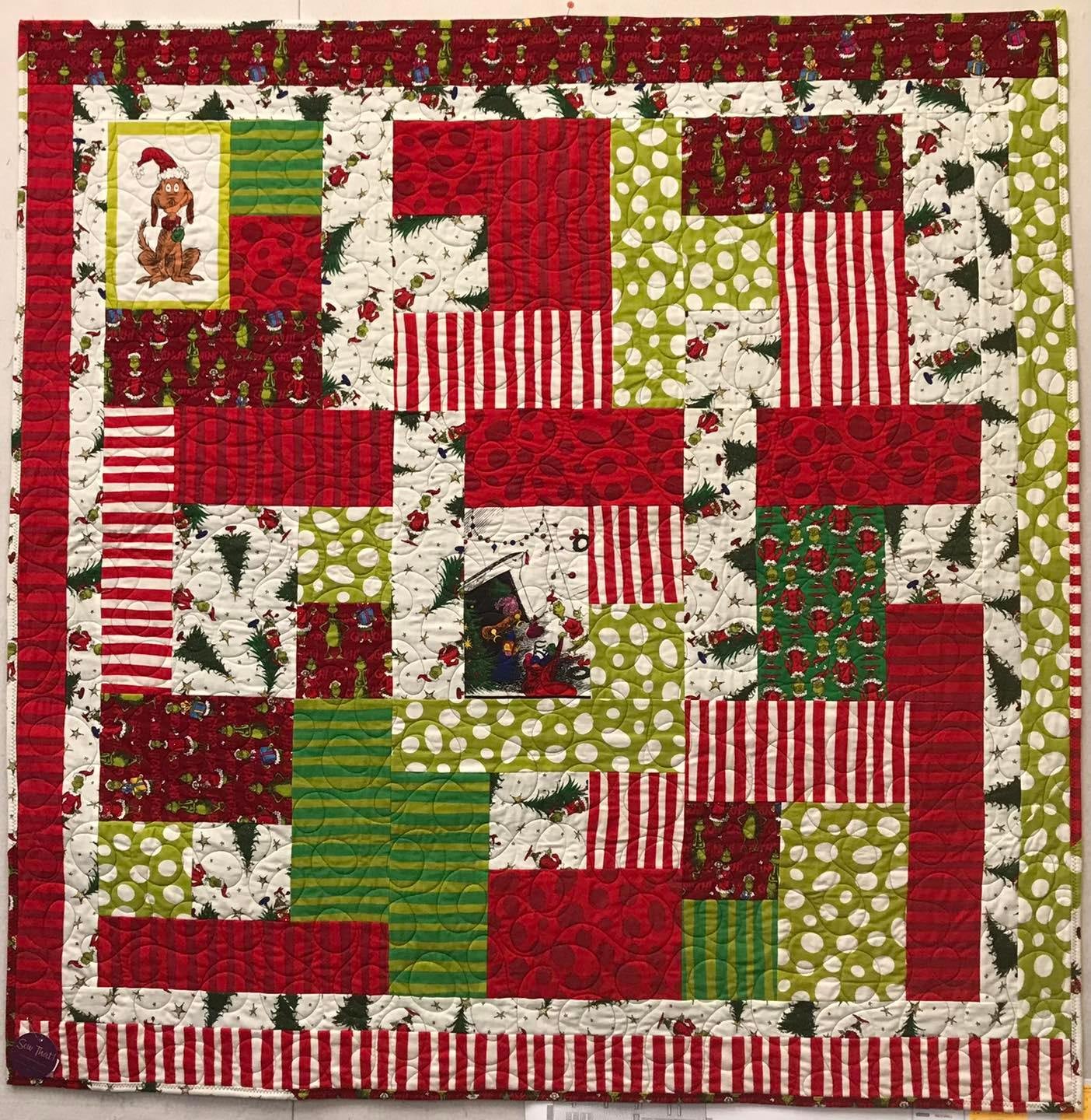 Grinch Flannel Quilt | Sew That!